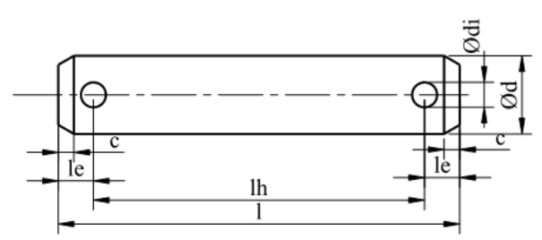 Sworzeń DIN 1433 GAL ZN - Śruby24